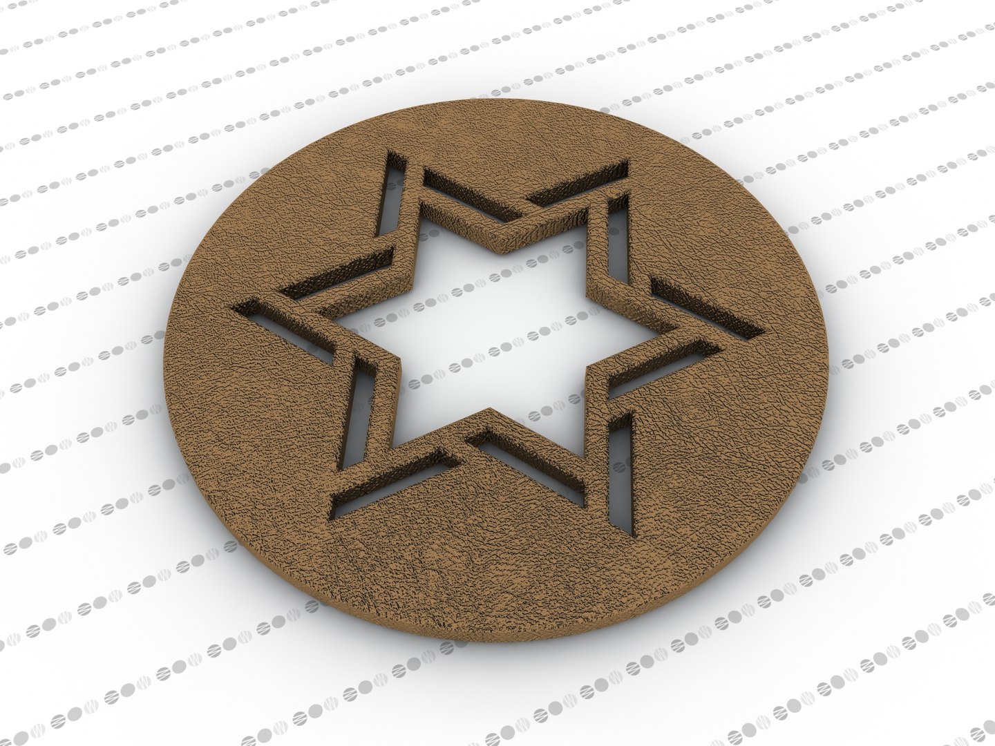 3D Star David Medallion Model - TurboSquid 1430213