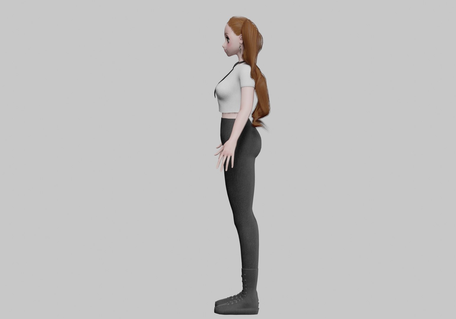 3D Standard Anime Girl V40580 - TurboSquid 2269237