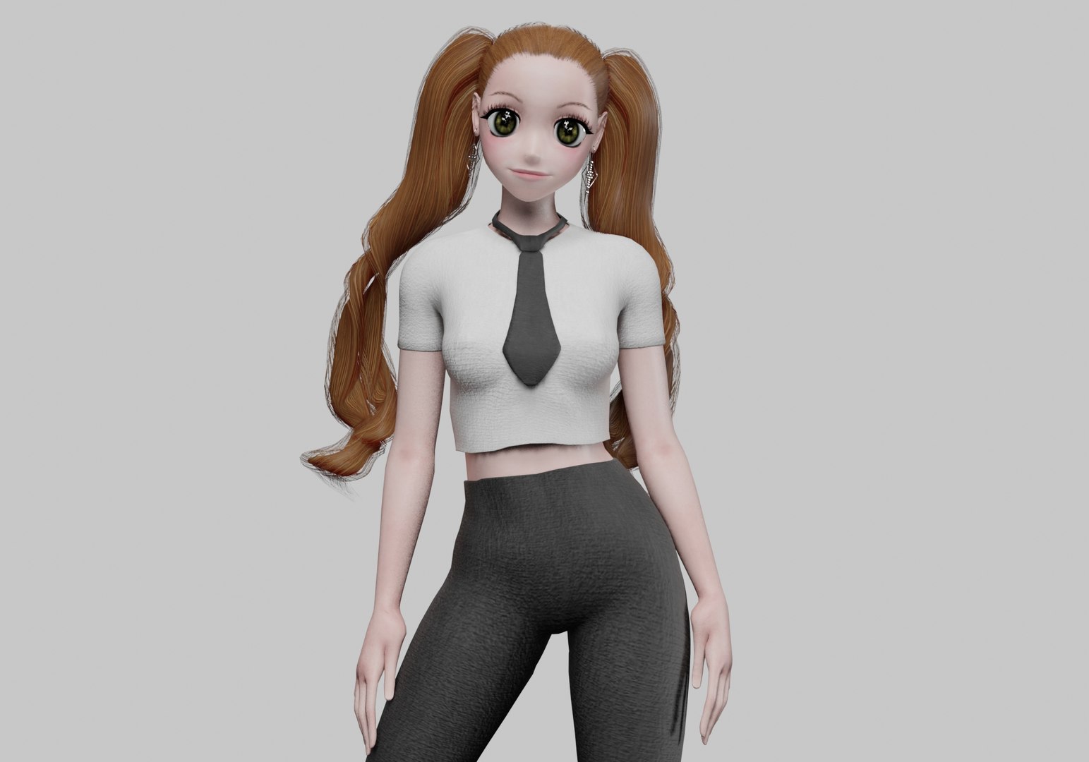 Standard Anime Girl V40580 - TurboSquid 2269237