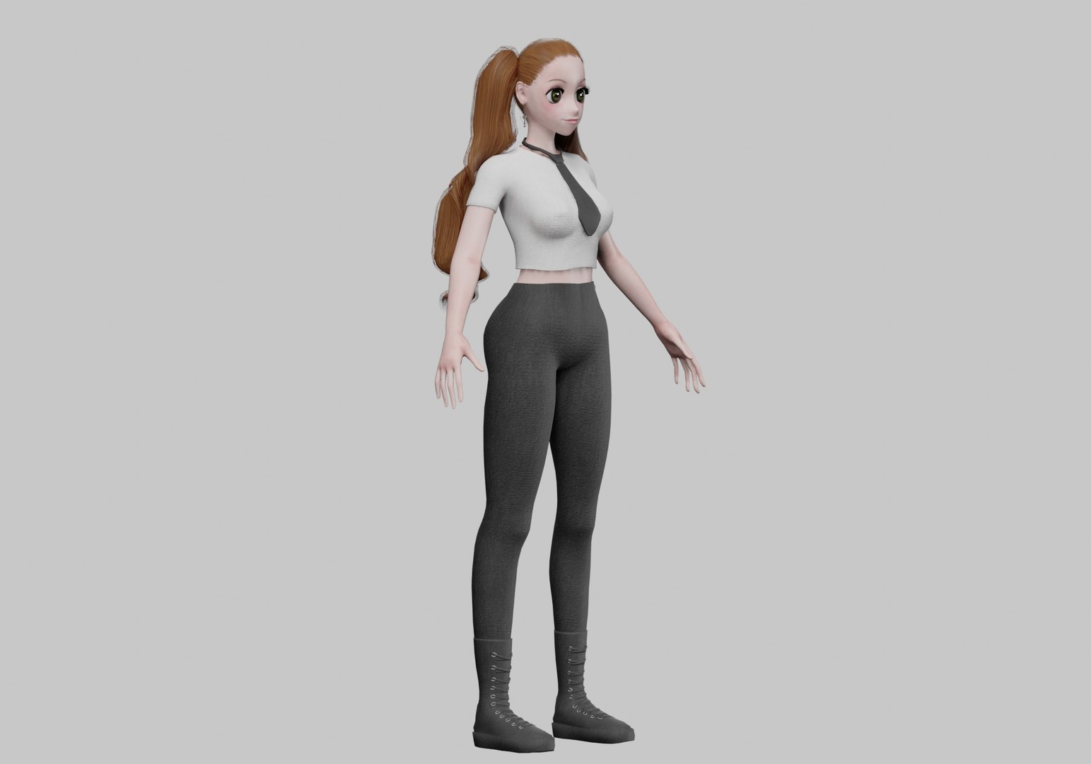 3D Standard Anime Girl V40580 - TurboSquid 2269237