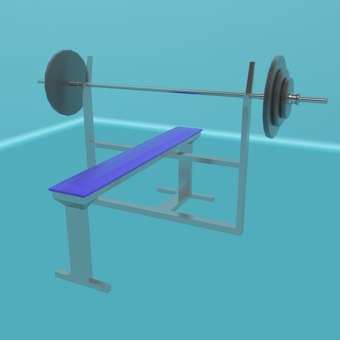 Bench press model | 1144512 | TurboSquid