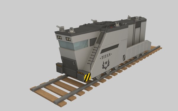 3ds max army train titan