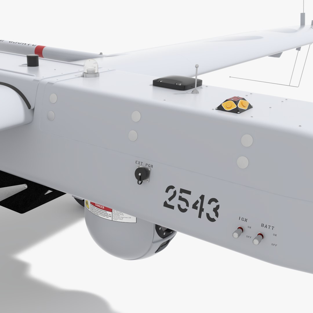 rq-7 shadow 200 unmanned 3d model