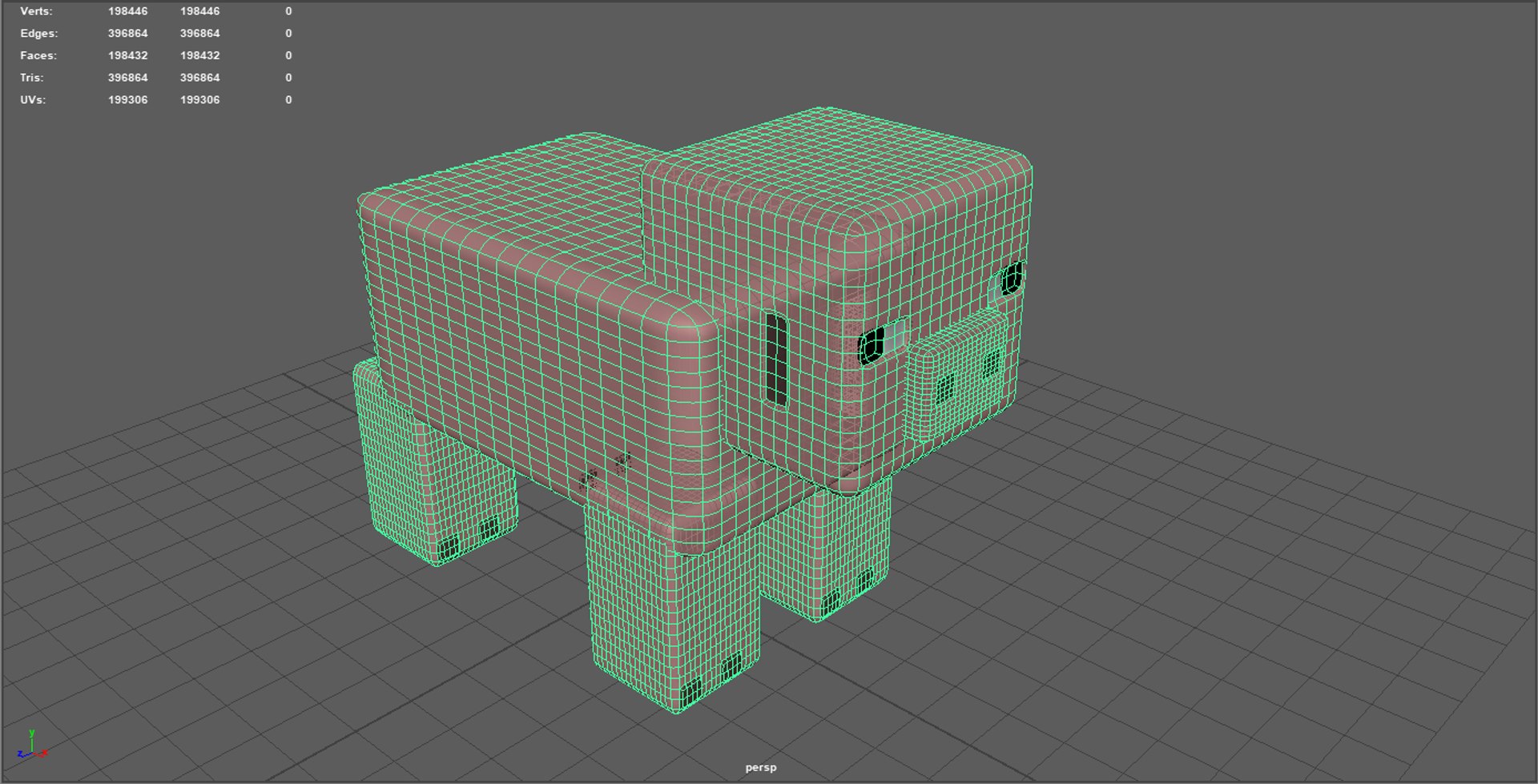 Pig Minecraft 3D Model - TurboSquid 1590388