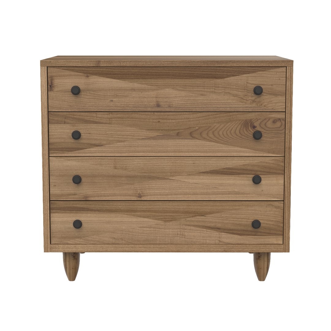 Diamond Chest Washed Walnut 3D Model - TurboSquid 2059985