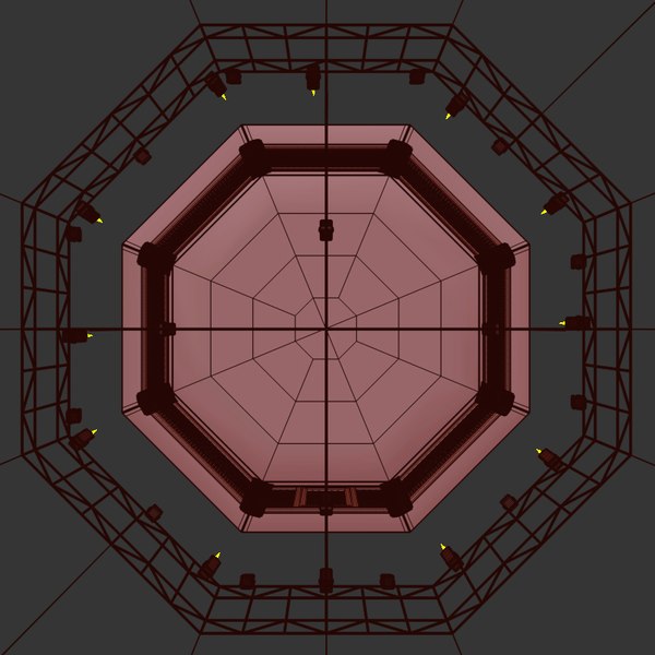 Arena octagon mma cage 3D model - TurboSquid 1707366