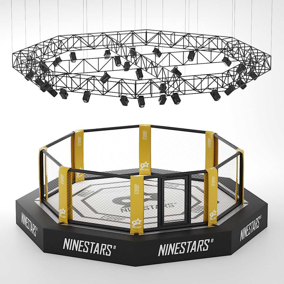 Arena octagon mma cage 3D model - TurboSquid 1707366
