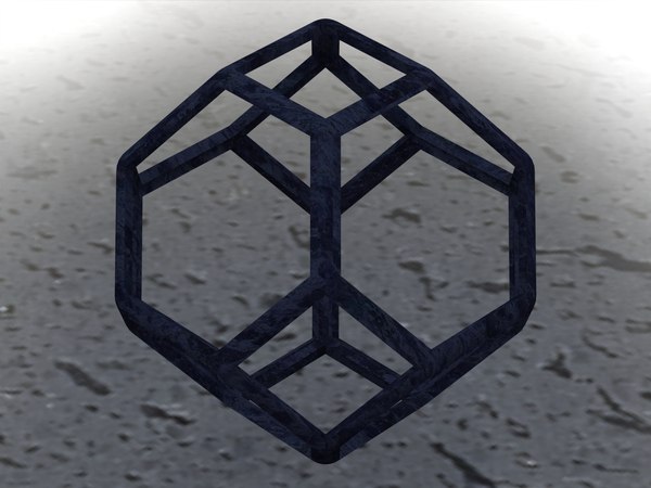 modelo 3d Tetradecaedro con forma de estructura metálica - TurboSquid ...