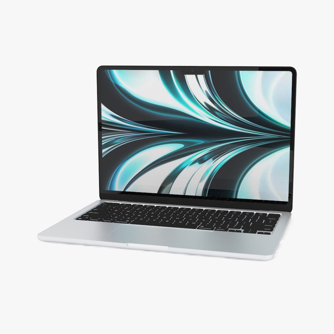 Apple MacBook Air M2 2022 Silver 3D model - TurboSquid 2064947