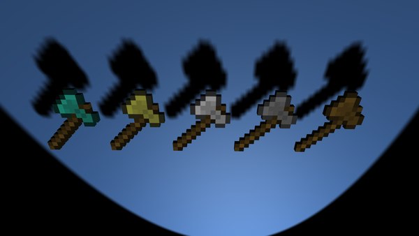 3d max axe minecraft