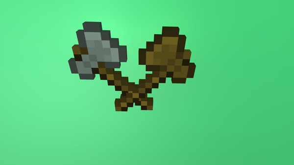 modelo 3d Hacha minecraft - TurboSquid 675949
