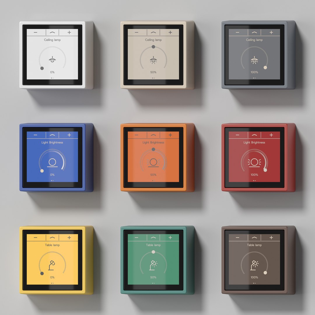 3D Model JUNG LS Cube LS Touch Smart KNX Kit 54 Items - TurboSquid 1990770