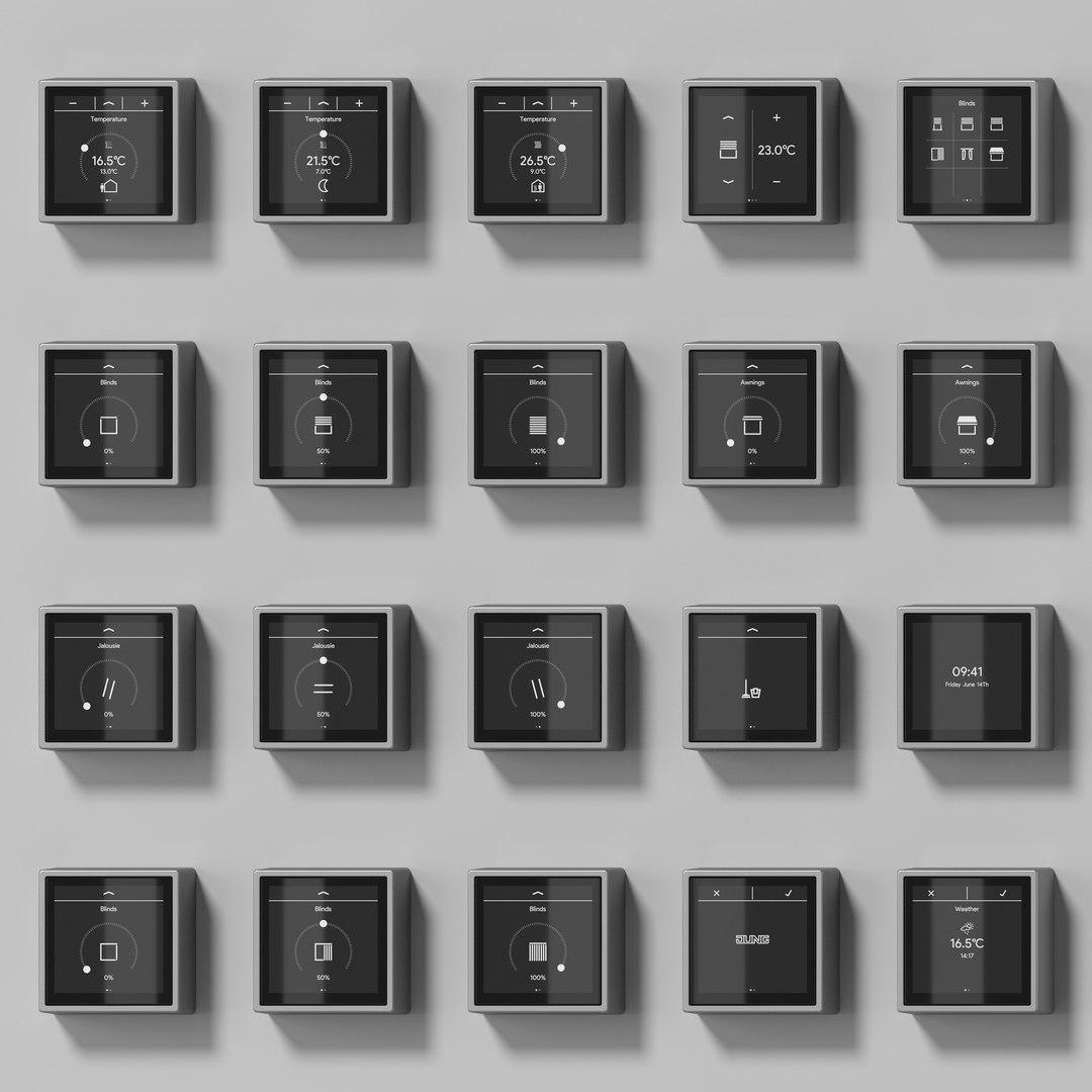 3D Model JUNG LS Cube LS Touch Smart KNX Kit 54 Items - TurboSquid 1990770