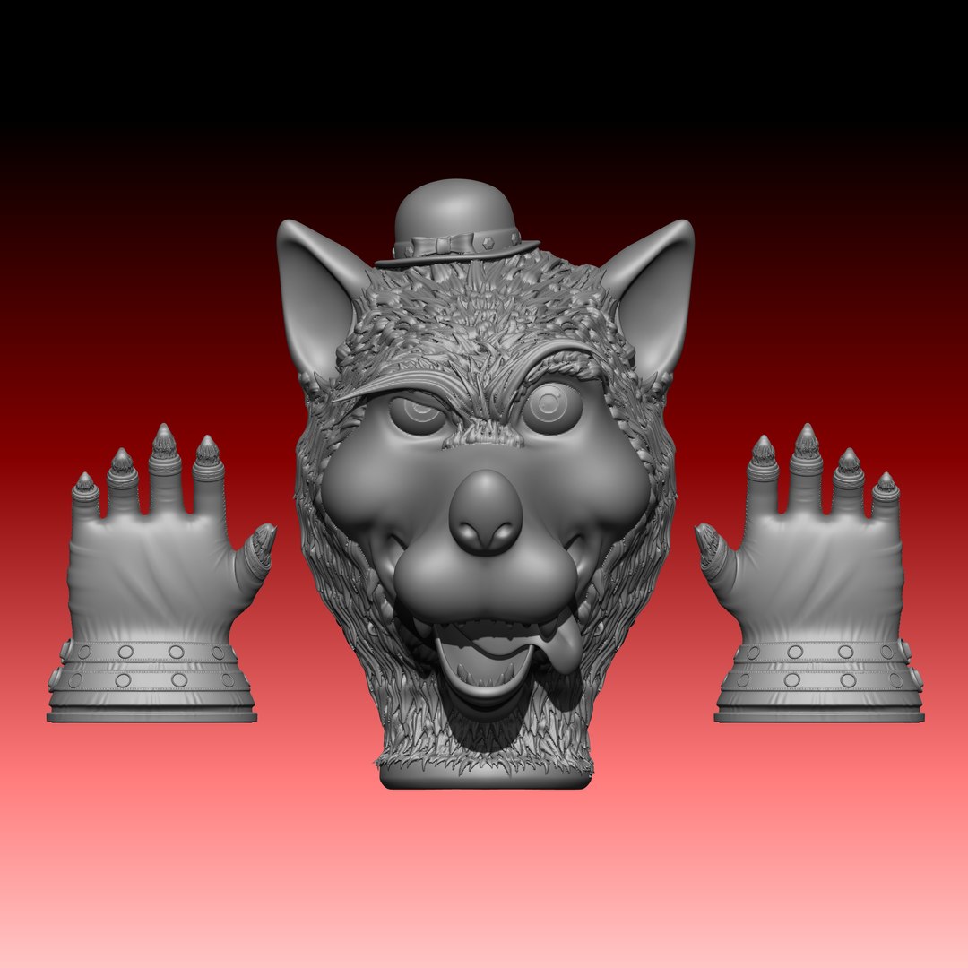 Titere Lobo Feroz Big Bad Wolf Puppet 3D Model - TurboSquid 1949704