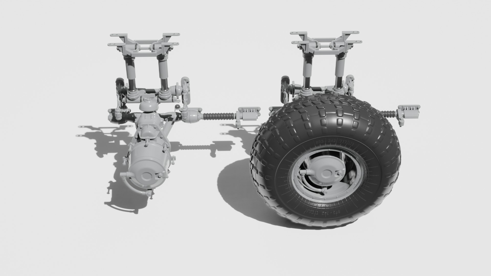 3D Model BTR And APC Suspension With Wheel - TurboSquid 1961214