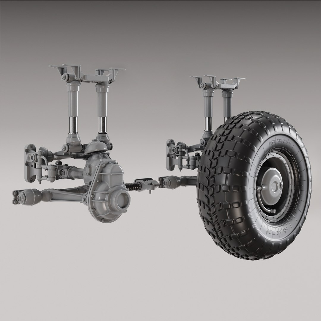 BTR and APC Suspension with Wheel Model 3D - TurboSquid 1961214