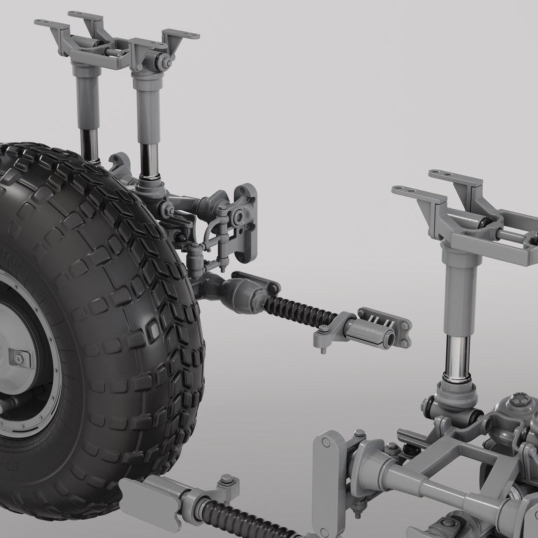 3D Model BTR And APC Suspension With Wheel - TurboSquid 1961214