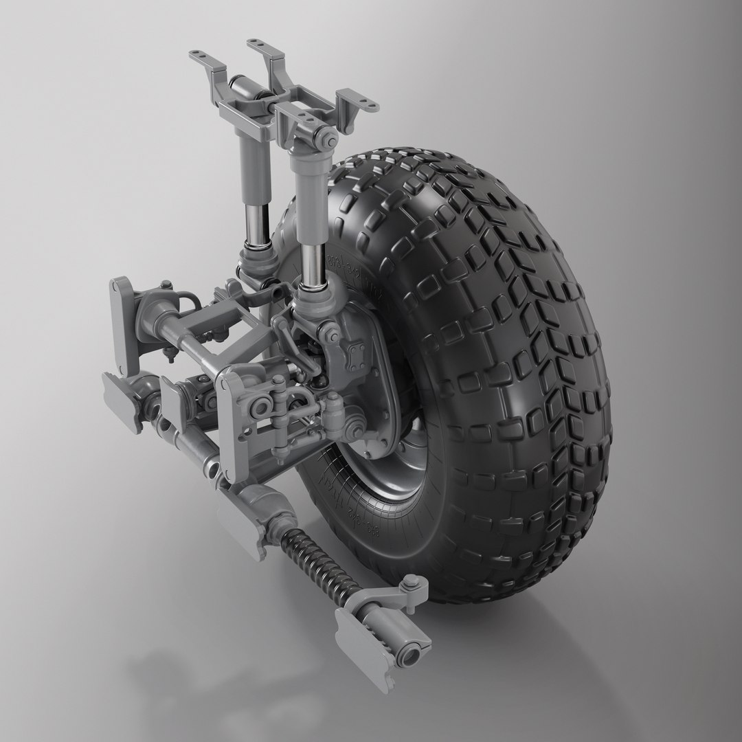 3D Model BTR And APC Suspension With Wheel - TurboSquid 1961214