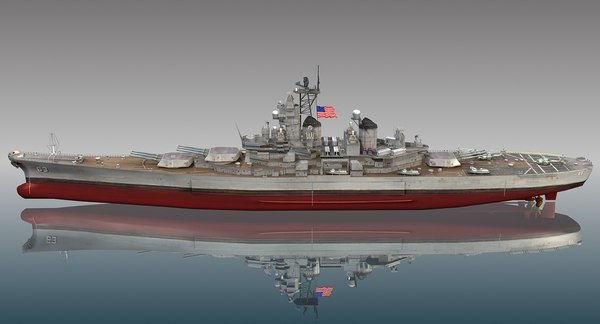 Uss missouri bb-63 3D model - TurboSquid 1316659
