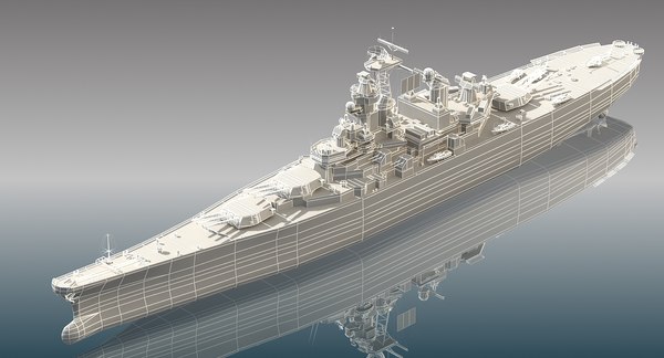 Uss missouri bb-63 3D model - TurboSquid 1316659