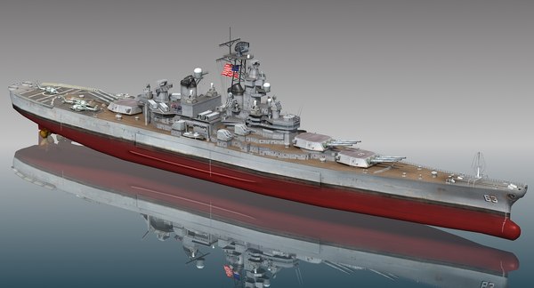 Uss missouri bb-63 3D model - TurboSquid 1316659