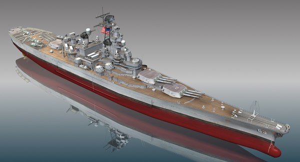 Uss missouri bb-63 3D model - TurboSquid 1316659