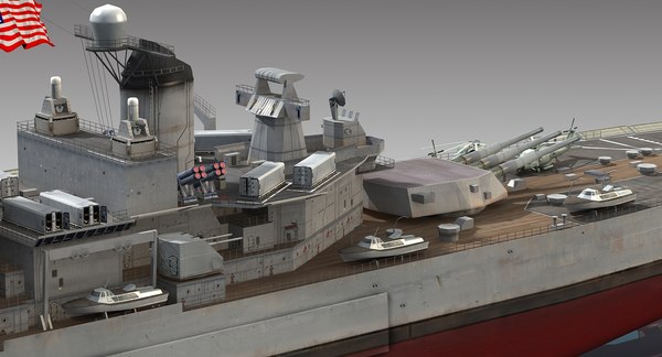 Uss missouri bb-63 3D model - TurboSquid 1316659