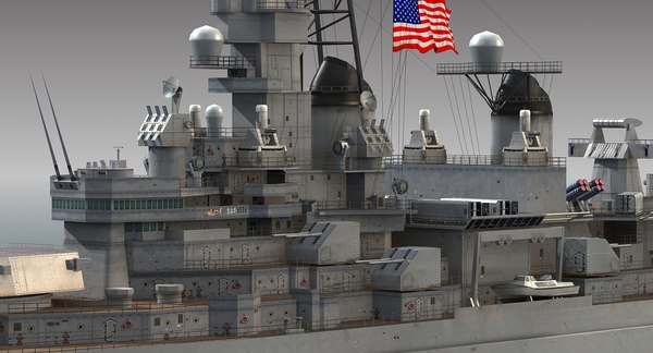 Uss missouri bb-63 3D model - TurboSquid 1316659