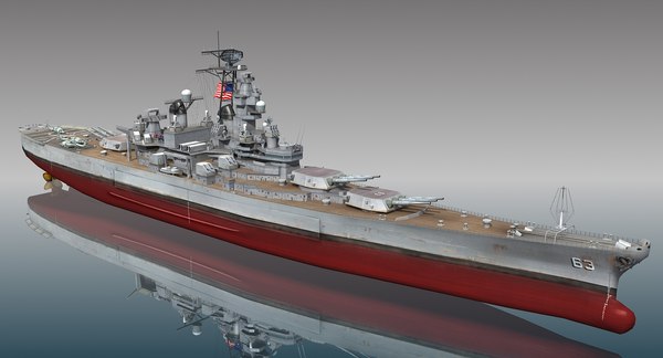 Uss missouri bb-63 3D model - TurboSquid 1316659