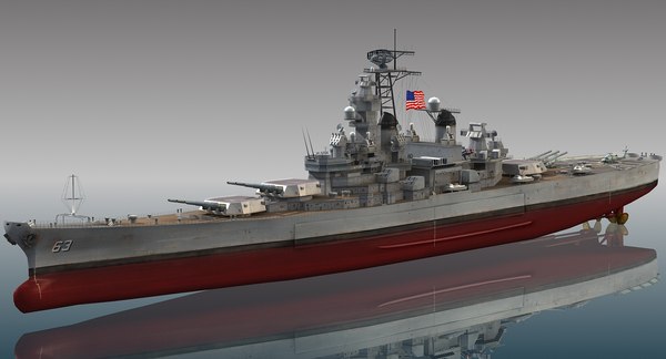 Uss missouri bb-63 3D model - TurboSquid 1316659