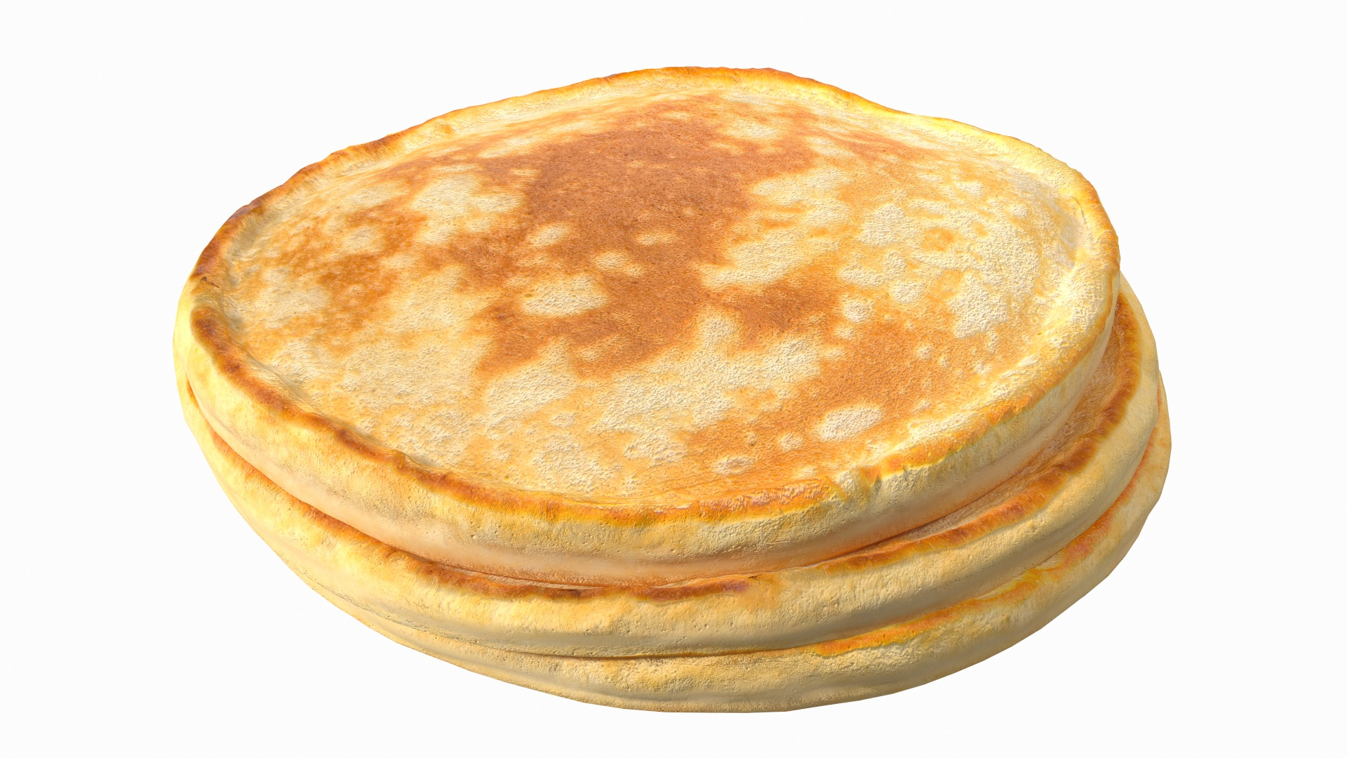 3D Three Pancakes - TurboSquid 1943614