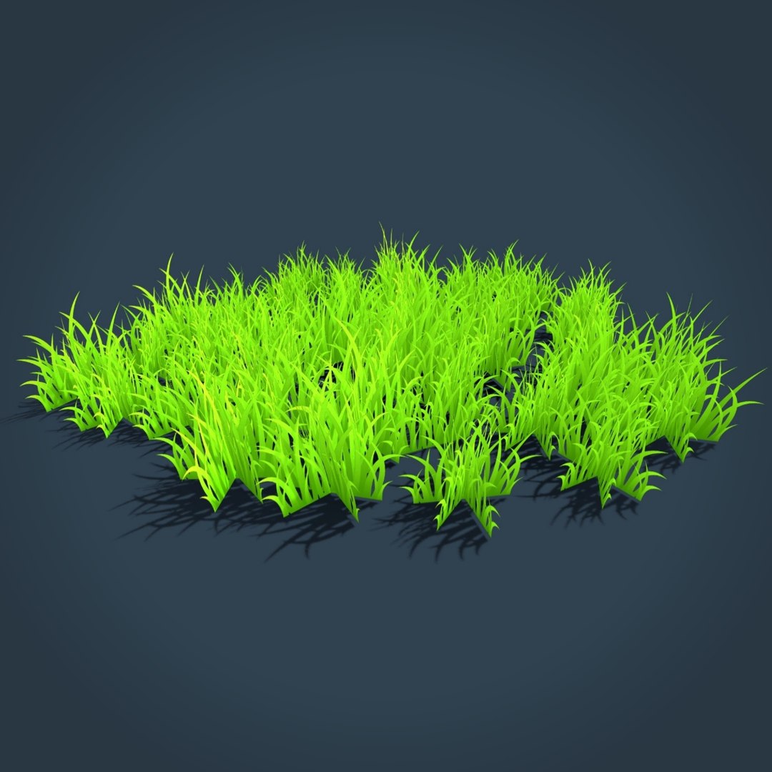 3D Model STYLIZED LOW POLY GRASS 1 - TurboSquid 2311796