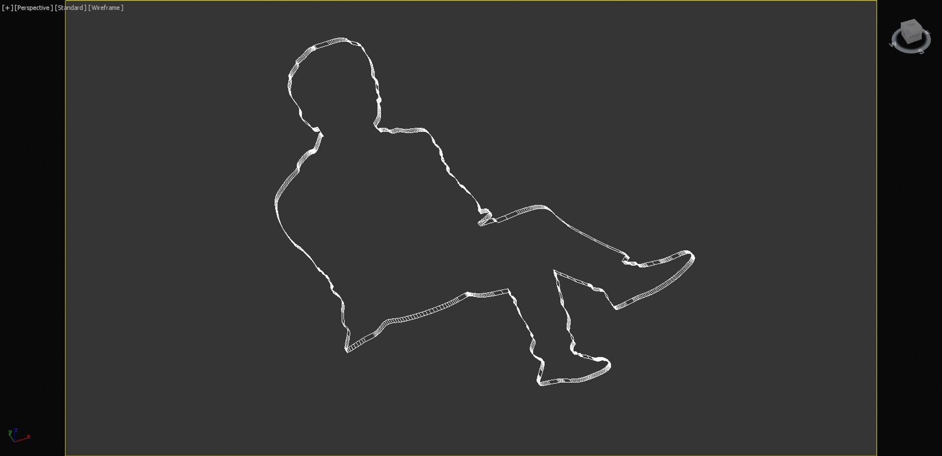 3D Sitting Silhouette Model - TurboSquid 1598794