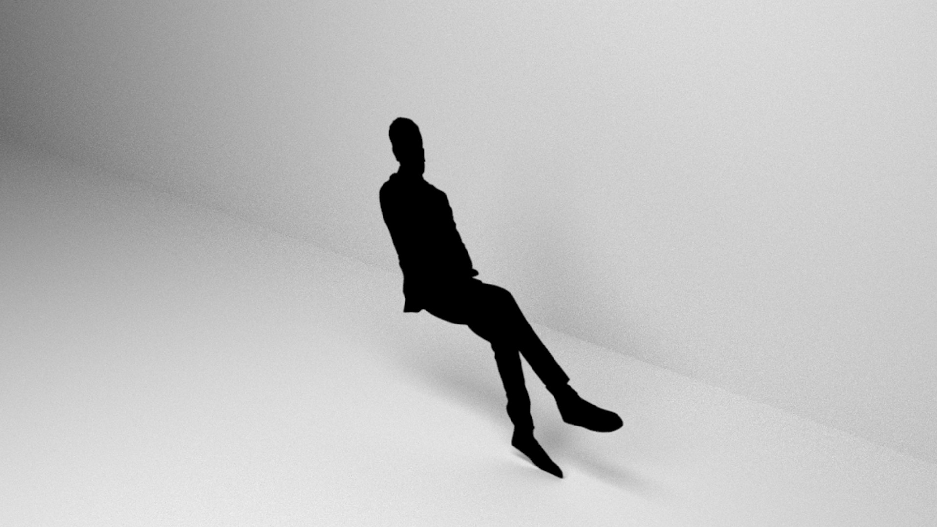 3D Sitting Silhouette Model - TurboSquid 1598794