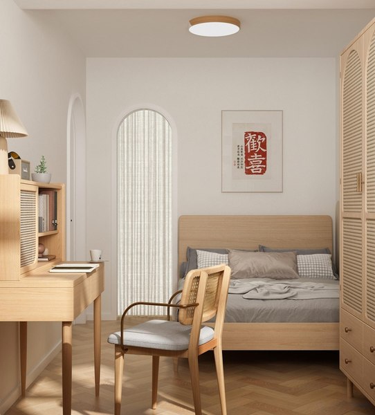 modelo 3d Casa villa decoración nórdica dormitorio - TurboSquid 2127357