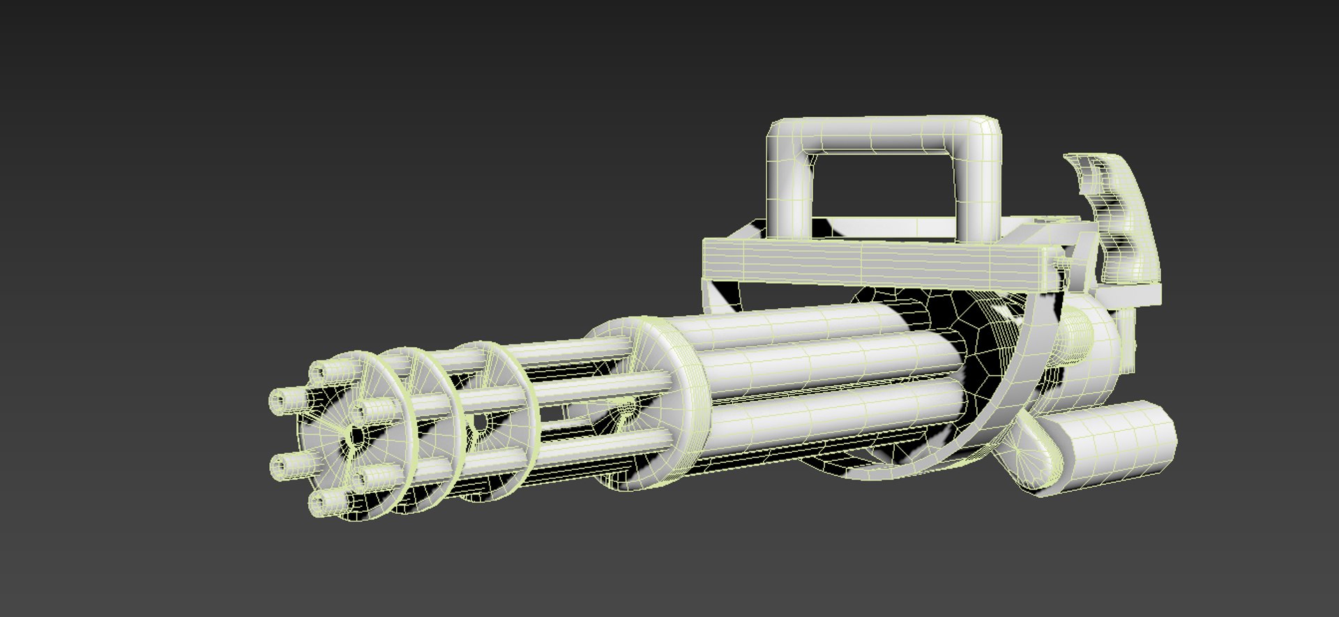 Gun minigun 3D model - TurboSquid 1392331