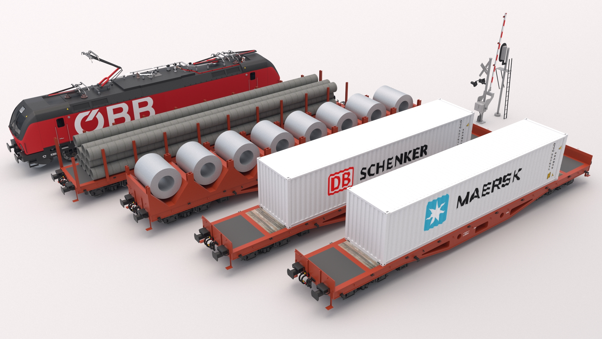 3D cargo train obb car - TurboSquid 1654499