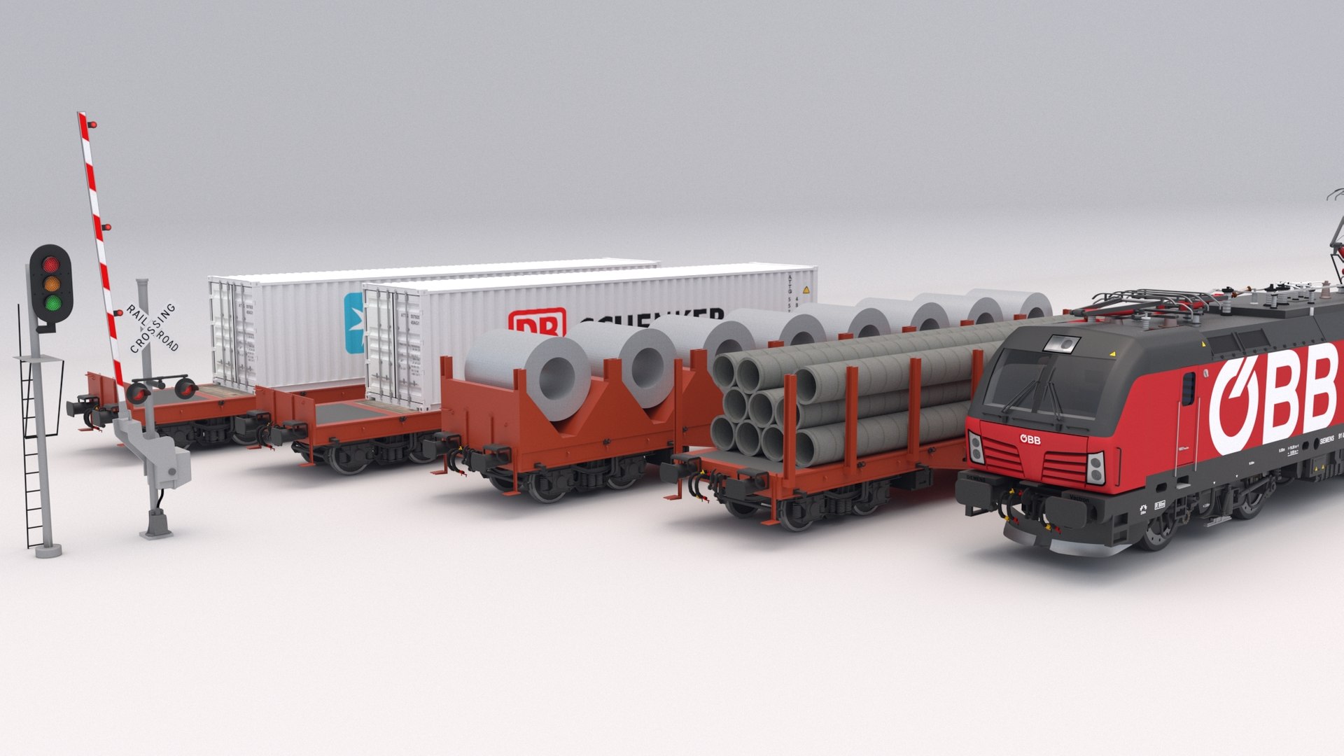 3D Cargo Train Obb Car - TurboSquid 1654499