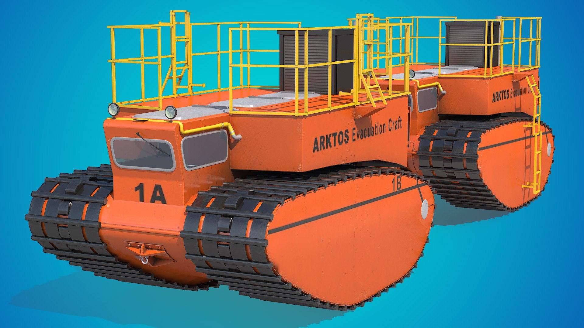 Arktos Evacuation Craft Model - TurboSquid 1851840