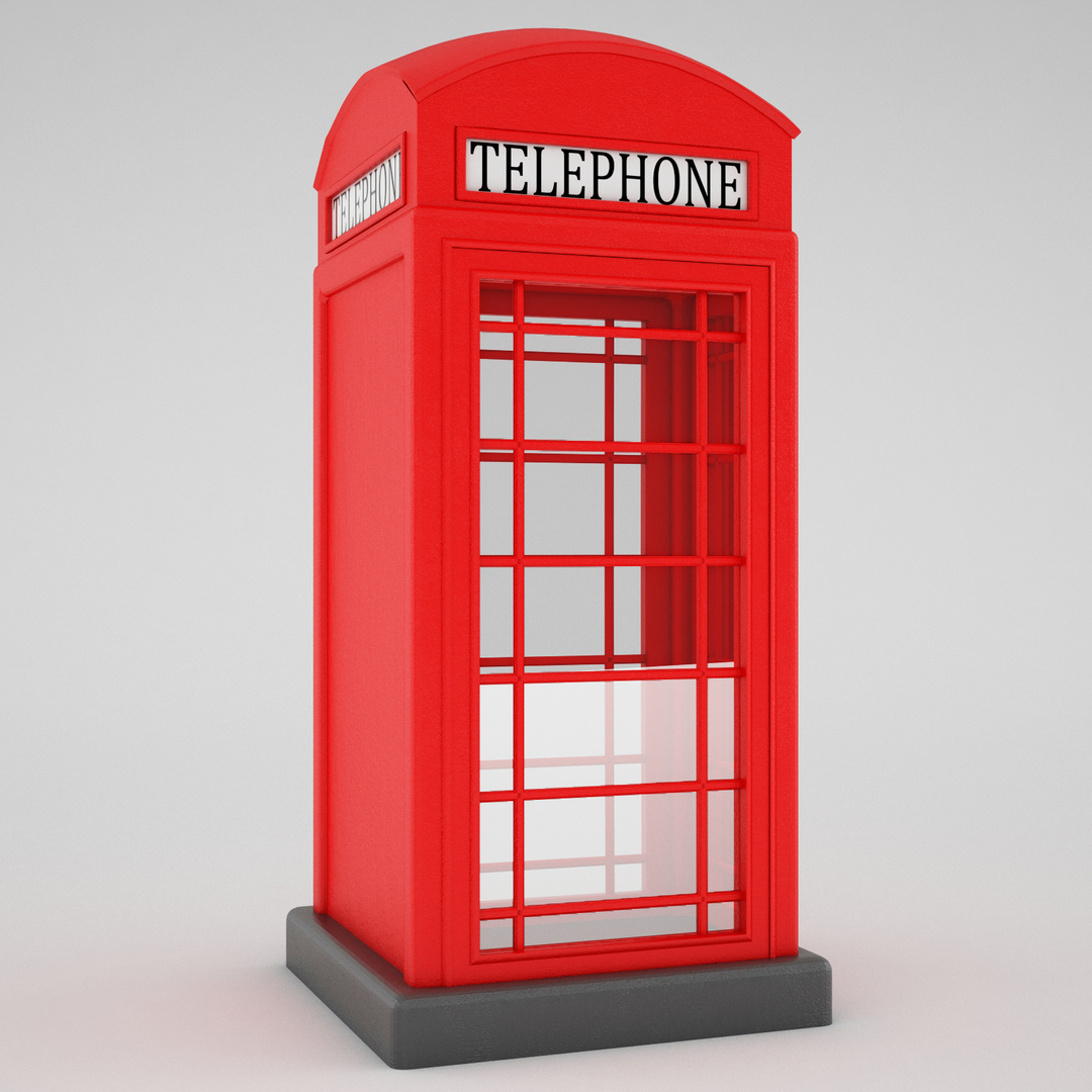 free max model red telephone box