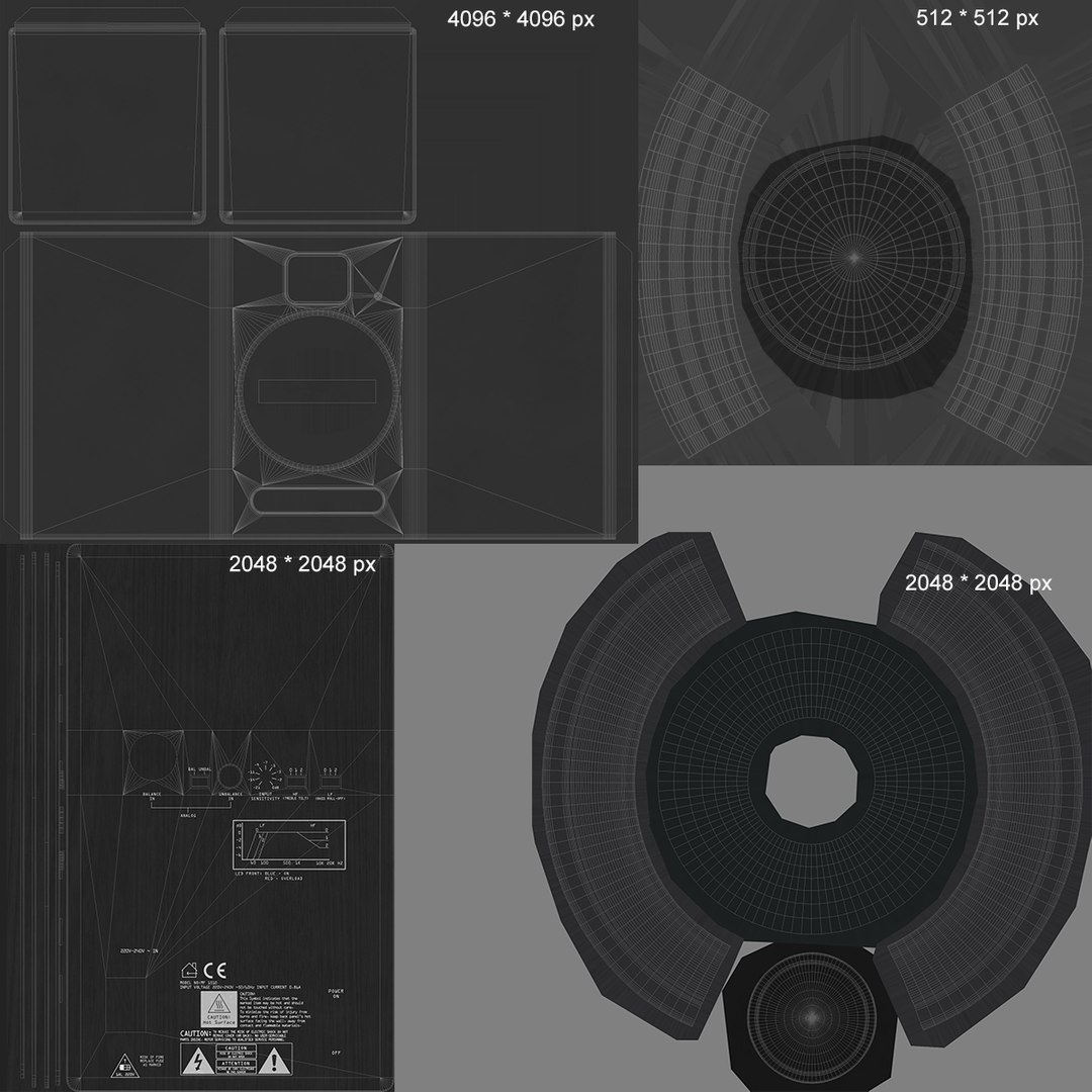 Studio Speaker 3d Model