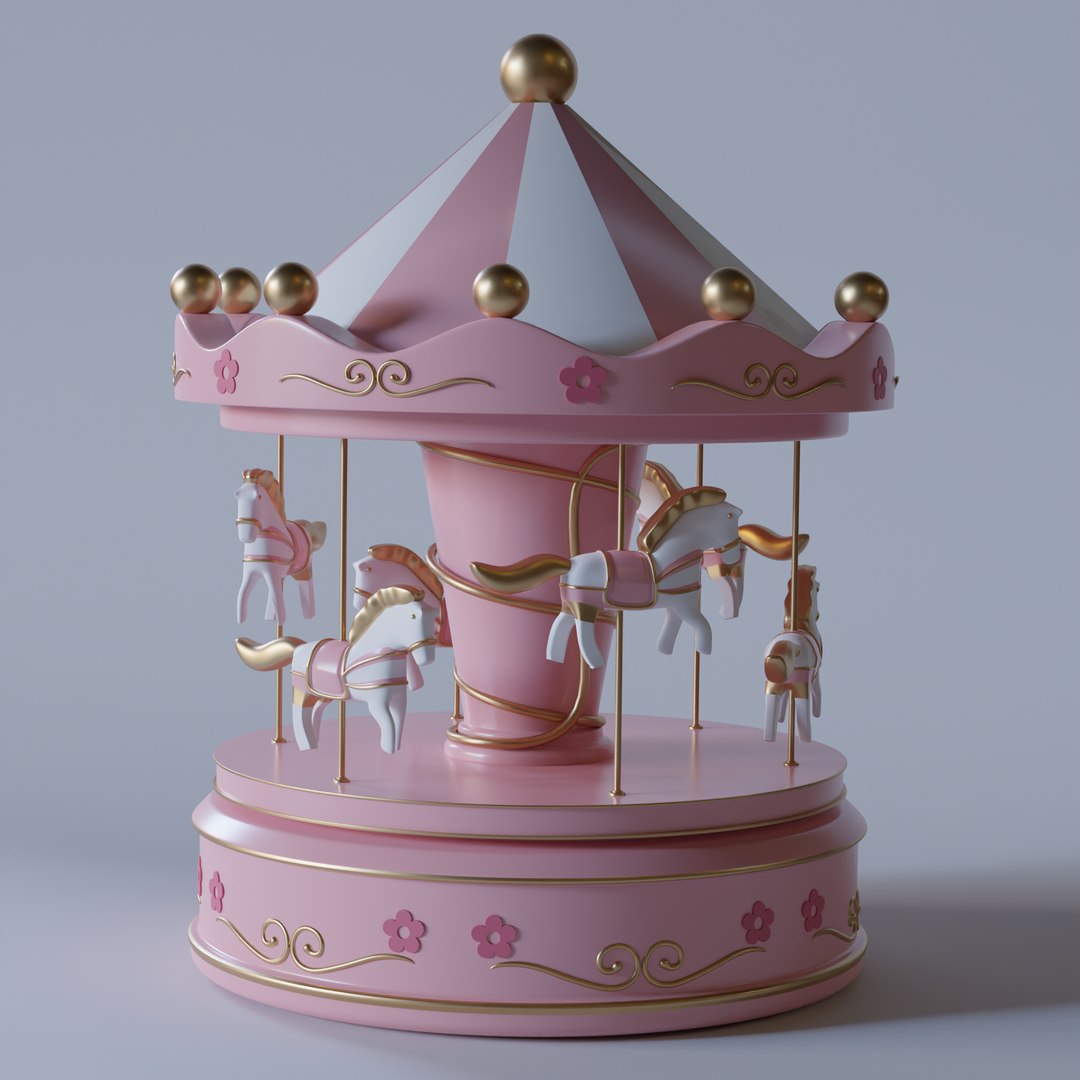 Carousel 3D Model - TurboSquid 1818658