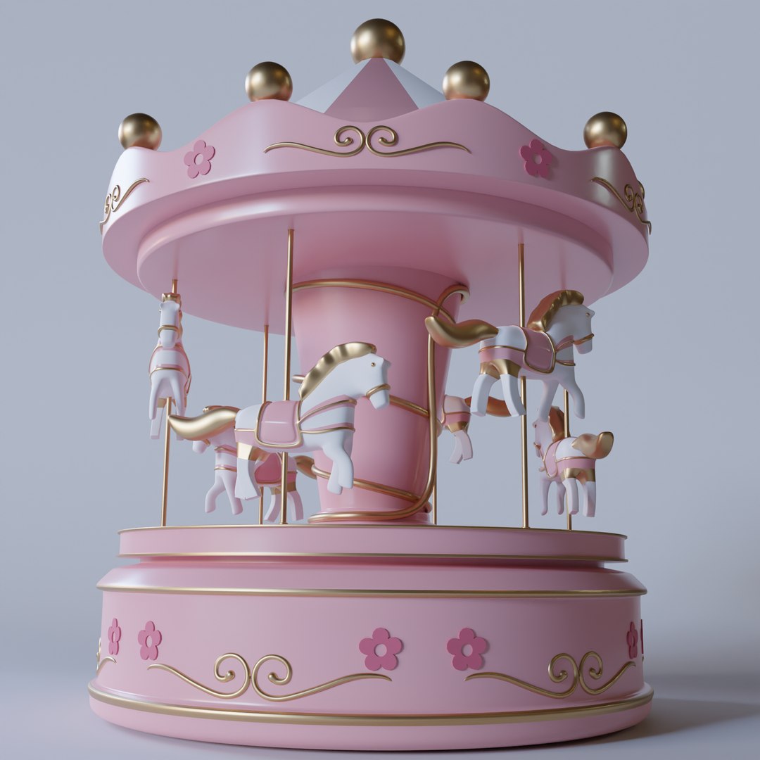 Carousel 3D Model - TurboSquid 1818658