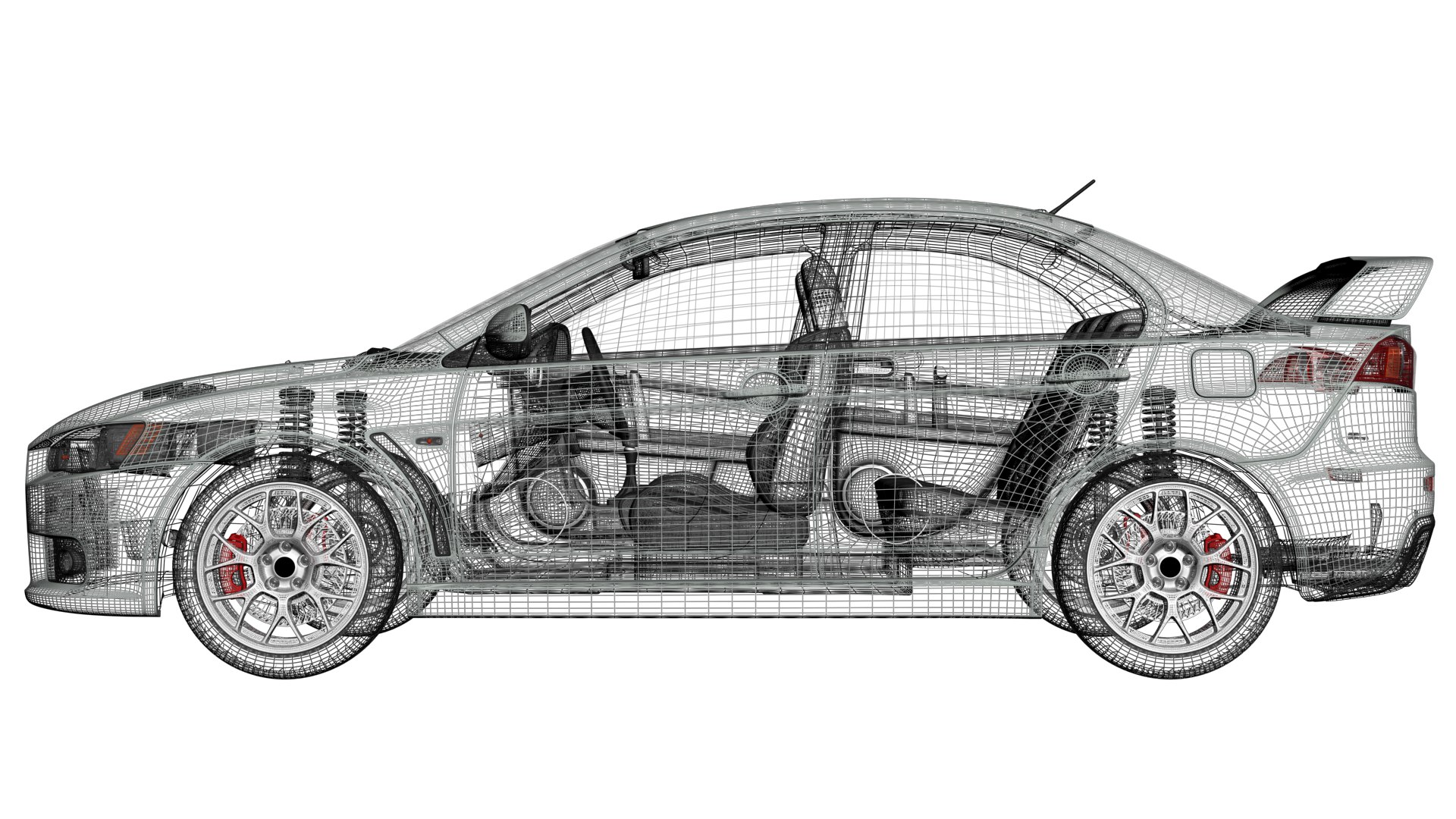 Mitsubishi Lancer Lanc 3D - TurboSquid 1372304