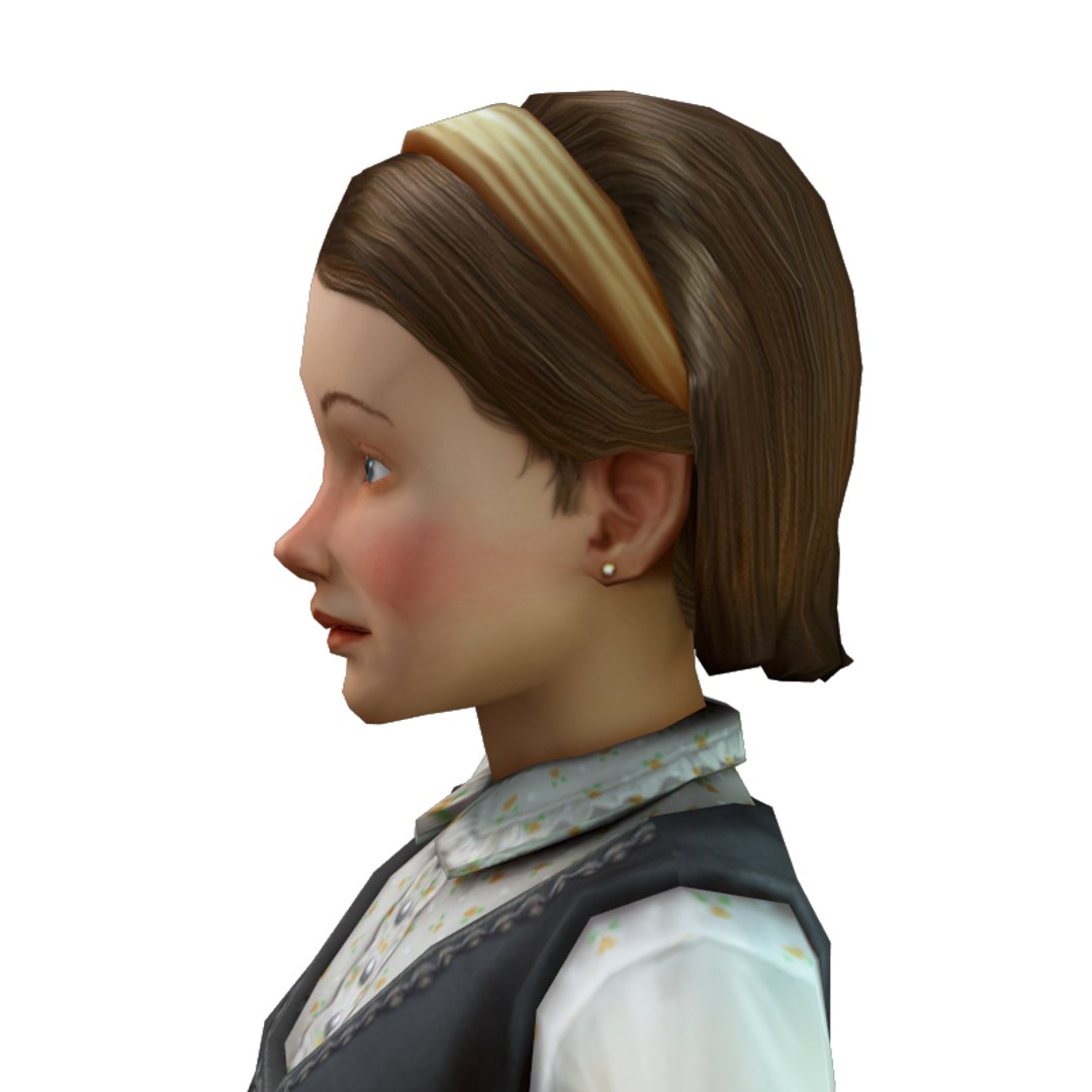 Little Girl 3d Obj