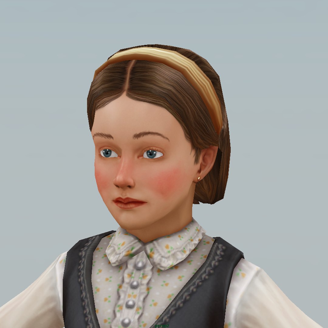 Little Girl 3d Obj