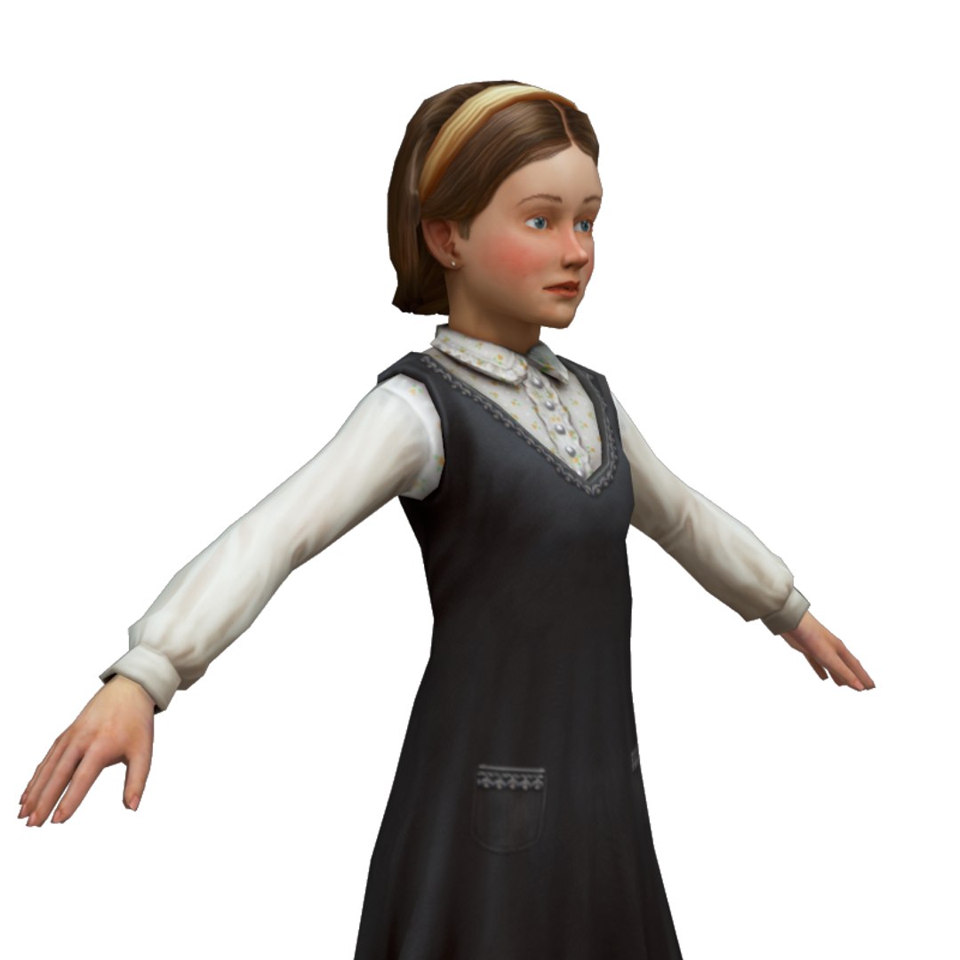 Little Girl 3d Obj