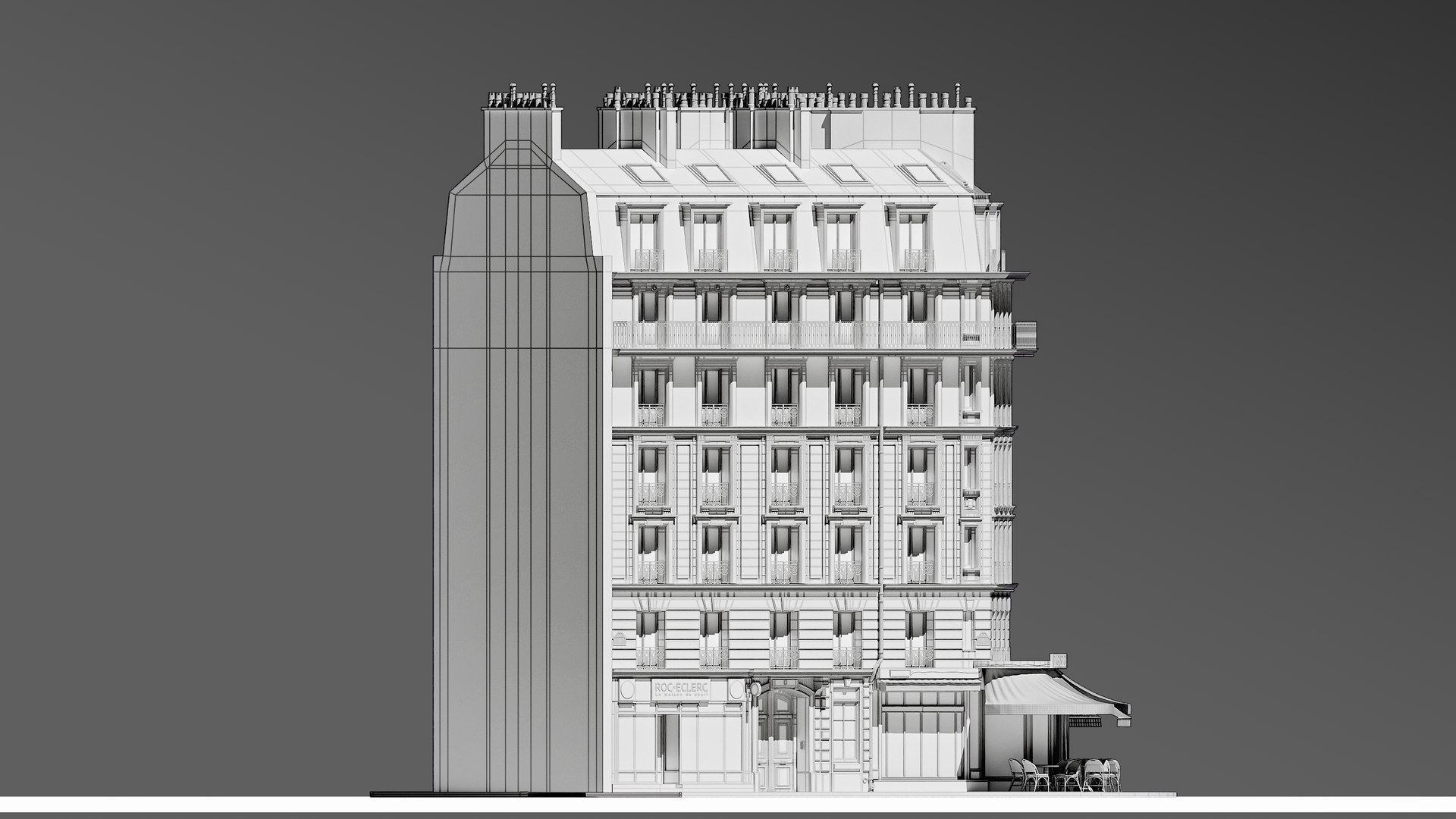3D Corner Restaurant Model - TurboSquid 2356250