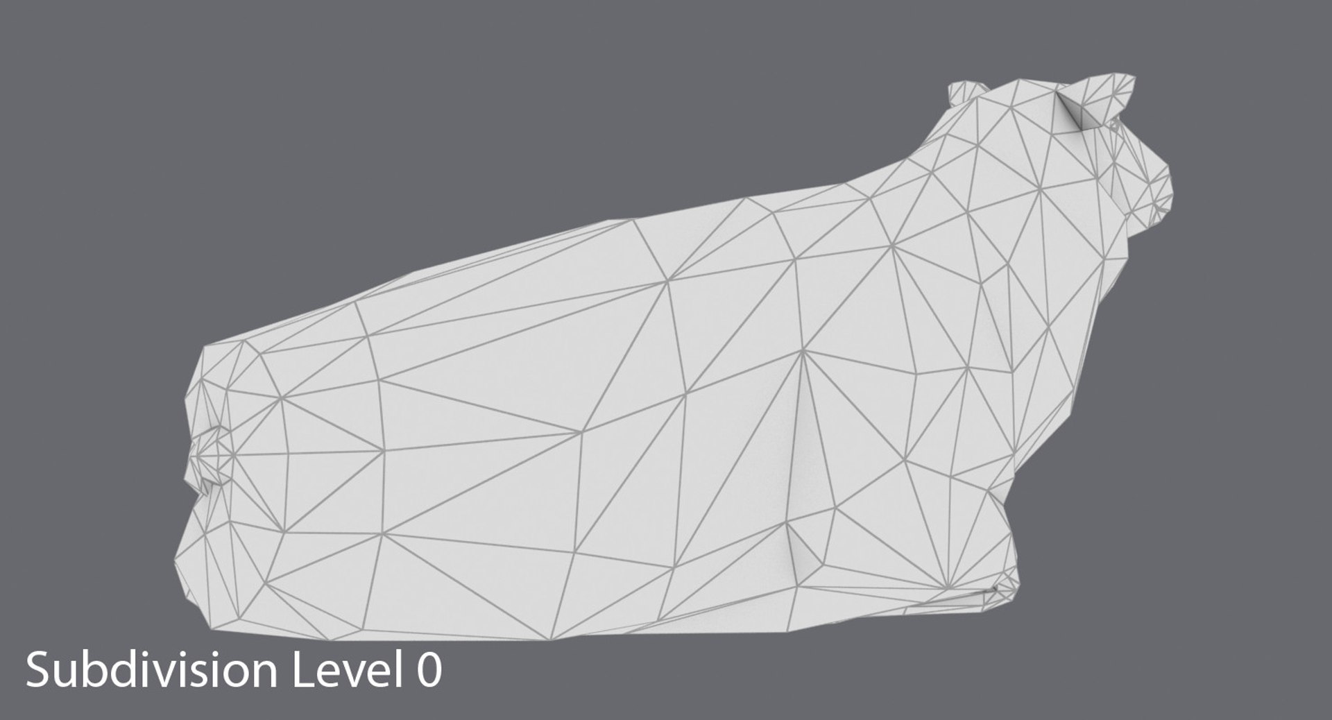 Sheep---lying 3D Model - TurboSquid 1237867