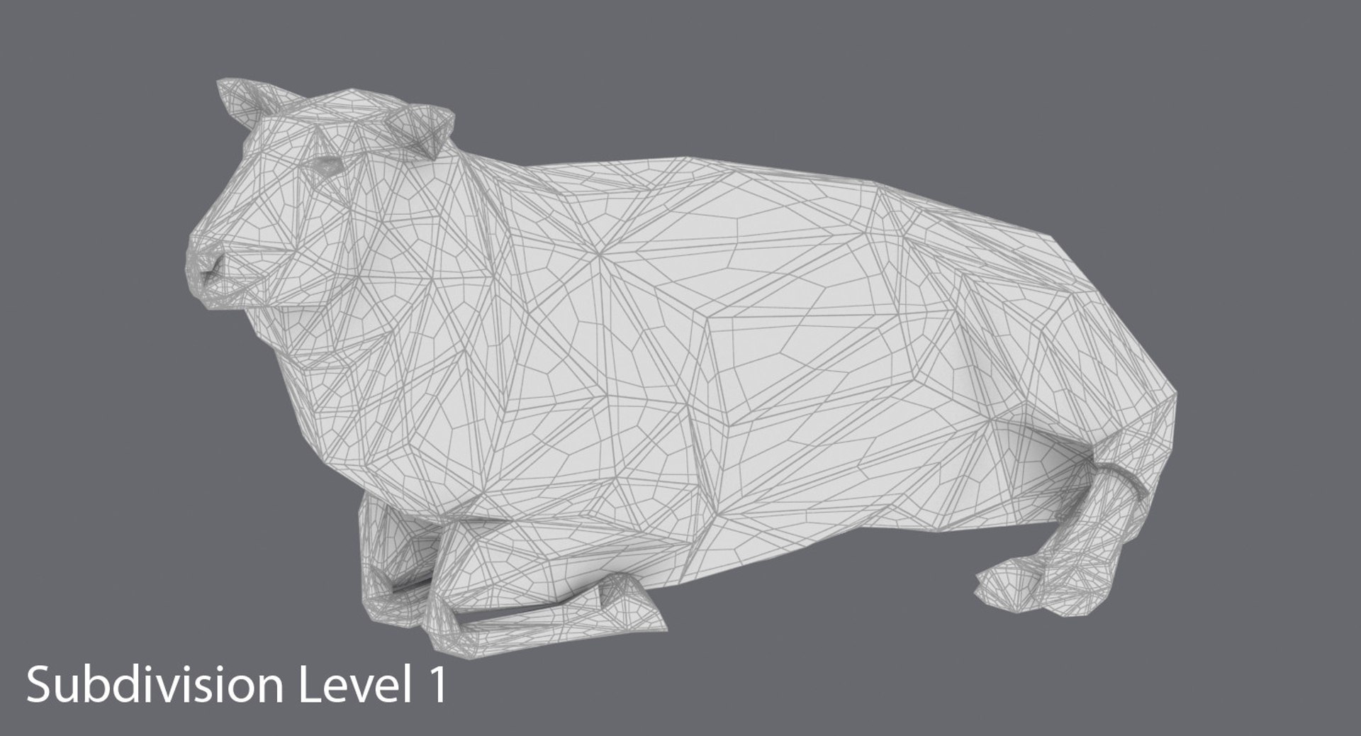 Sheep---lying 3D Model - TurboSquid 1237867